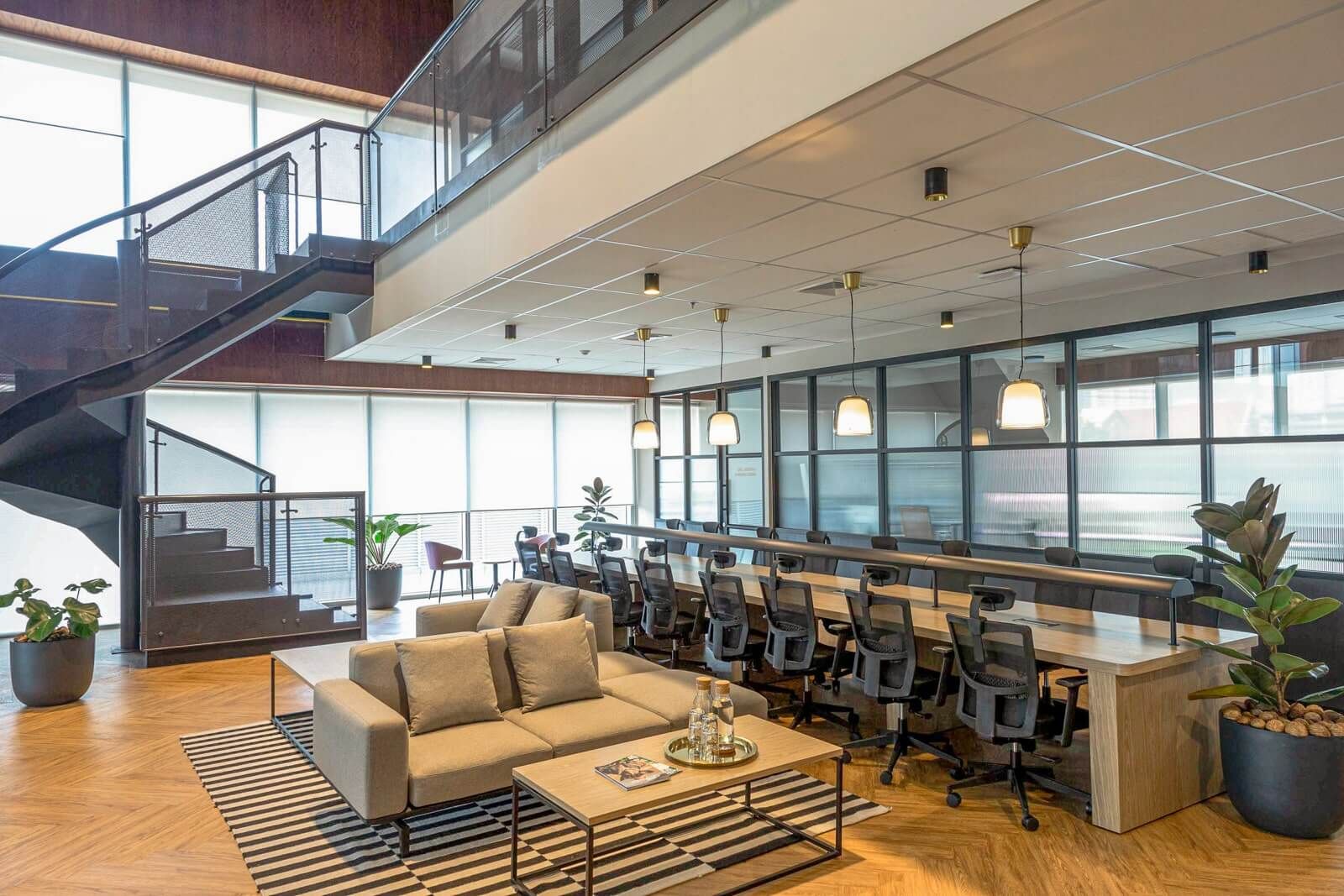 Sophisticated Modern Loft for Group Work and Brainstorming Sessions