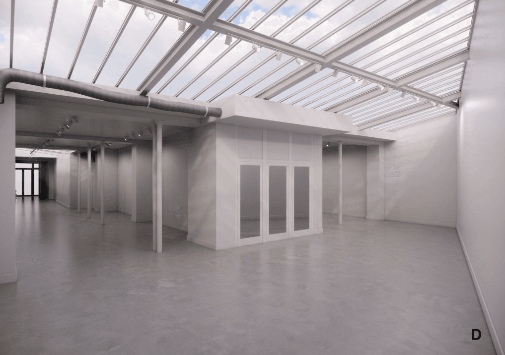 Bright Minimalist Venue With Skylights for Immersive Exhibitions