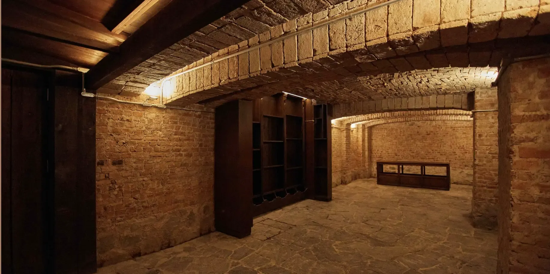 Historic Cellar With Exposed Brick and Arched Ceilings for Exclusive ...