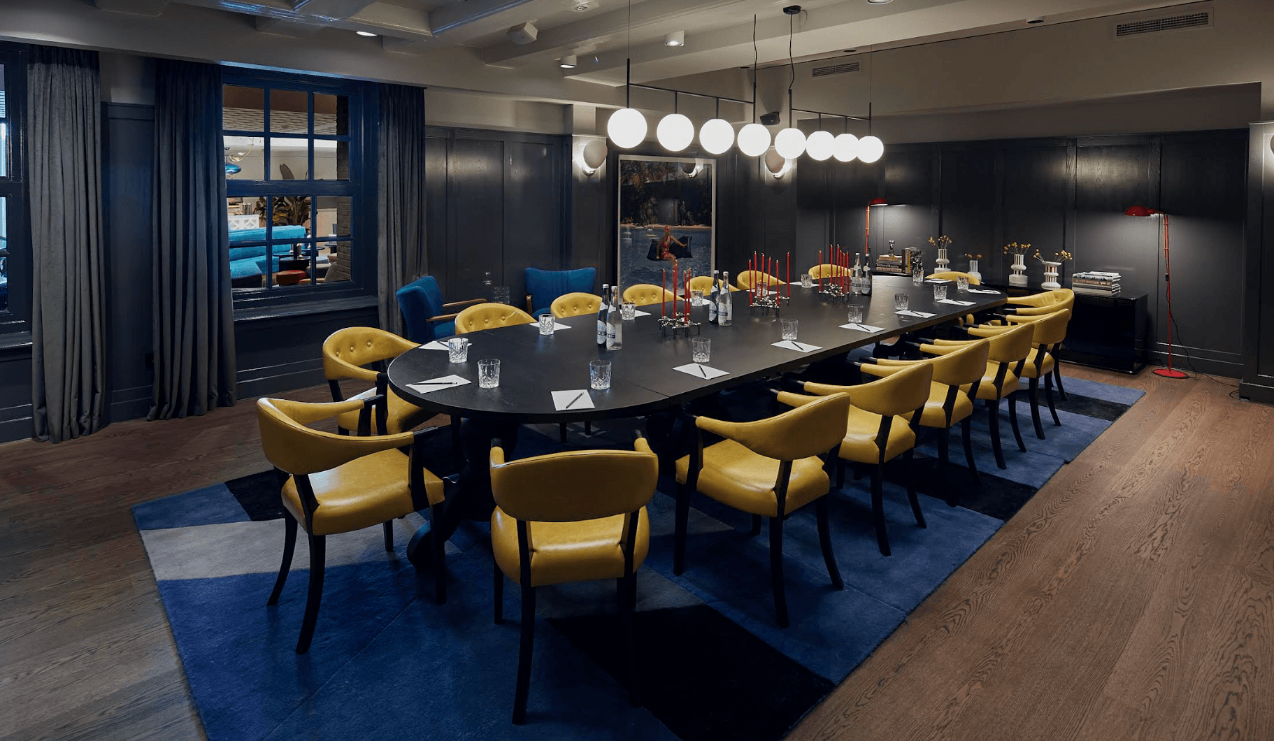 Chic Urban Event Space With Bold Colors